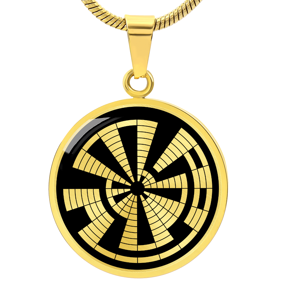 Crop Circle Pendant and Luxury Necklace - Oare 2 – Shapes of Wisdom